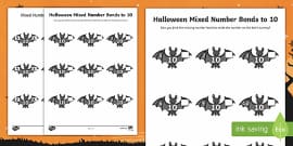 Number Bonds to 10 on Pumpkins (teacher made)