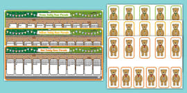 FREE! - Numbers 0-100 on Teddy Bears (teacher made)