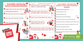 FREE! - Red Nose Day Word Search (teacher made)