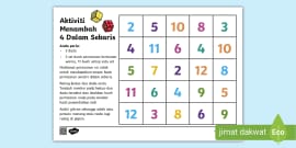 Aktiviti Mewarna Pasangan Nombor Hingga 10 (teacher made)