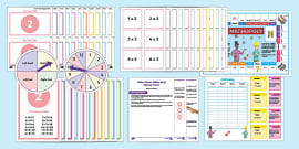 👉 Times Table Grid Game Pack (teacher made) - Twinkl
