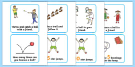 Make Shapes Flashcards - gymnastics, balance, movement, game, pe, gym