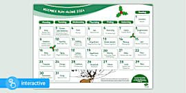 December Events Calendar 2024 (teacher made) - Twinkl