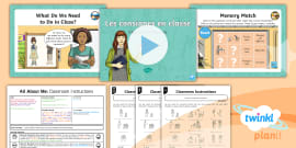 Classroom Instructions in French Worksheet (teacher made)