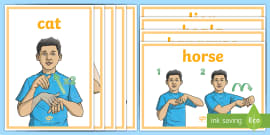Auslan Animals Three Part Cards - ACLASFC131, ACLASFC132, ACLASFC140 ...