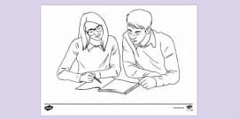 FREE! - Helping Each Other Up Colouring | Colouring Sheets