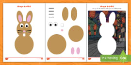 Easter Bunny Cutting Skills Craft Activity (teacher made)