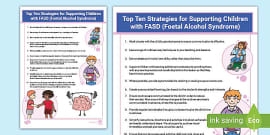Strategies to Support FASD in the Classroom Adult Guidance