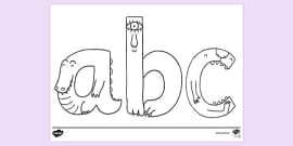 FREE! - ABC Colouring Page PDF | Colouring Sheets - Twinkl