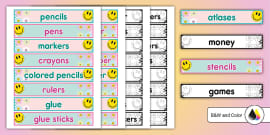 Editable Chalkboard Classroom Desk Nameplates (teacher made)