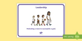 What Makes a Good Leader Poster (teacher made) - Twinkl