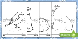 Polar Animals Mindfulness Coloring Sheets (teacher made)