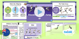 What is a Triple Jump? - Standing Triple Jump - Twinkl PE