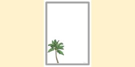 FREE! - Simple Winter Tree Page Border | Page Borders | Twinkl