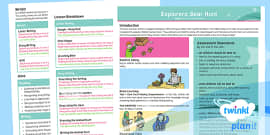 FREE! - We're Going On a Bear Hunt: Treasure Hunt and Role Play Map