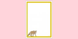 Fox Page Border | Page Borders | Twinkl (teacher made)