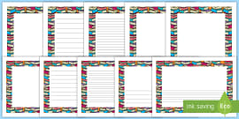 Books Page Borders | Book Borders and Frames (teacher made)