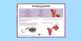 Design a Smoothie Activity (teacher made) - Twinkl
