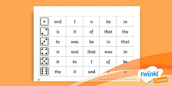 Golden words roll and read - Twinkl