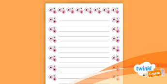 Spring flower boarder - Twinkl