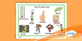 th word mat - Twinkl