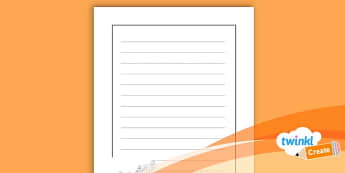 gold rush writing paper - Twinkl