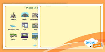 places in a town - Twinkl