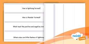 Thunder and lightning - Twinkl