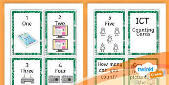 ICT Counting Cards - Twinkl