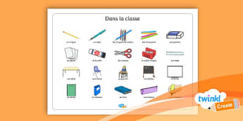 Classroom Vocabulary FSL - Twinkl