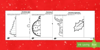 Symmetry Christmas Worksheets | twinkl.com.au