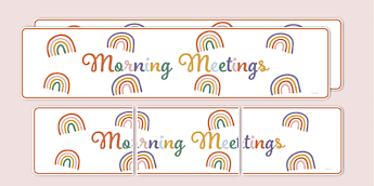 Rainbow Display Banners | twinkl.com.au
