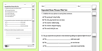 Expanded Noun Phrases Language • Twinkl.ca