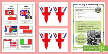 VE Day Primary Resources | World War 2 | VE Day Craft Ideas