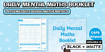 Mental Maths For Grade 4 - Intermediate Phase - Twinkl SA