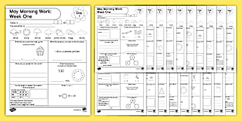Morning Work Worksheets & Printables | Grade 1 | Twinkl