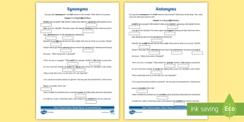 Practice Antonym and Synonym KS2 Worksheets - Key Stage Two