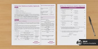 Simultaneous Equations | Algebra | GCSE Foundation Maths