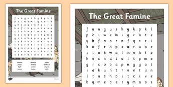 The Great Famine | Irish Famine Worksheets and Resources