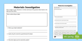 Properties of Materials Worksheets | twinkl.co.uk