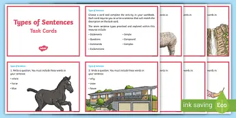 Language Task Cards • Twinkl.com.au