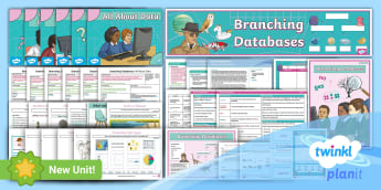 Branching Databases Year 3 - Computing Planning - Twinkl