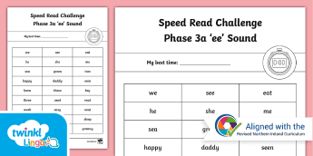 'ee' Sound Phonics Activities | twinkl.co.uk