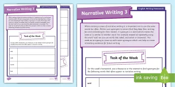 Narrative Writing Assignments | twinkl.com.au