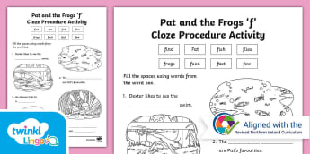 f - Pat and the Frogs eBooks - Phase 2 - Stage 5/6 Phonics - Linguistic