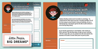 Stephen Hawking Educational Activities for Kids | Twinkl