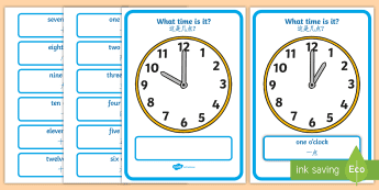 Telling Time Matching Games | twinkl.com.au