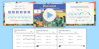 Number Line Divisions | twinkl.com.au