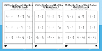 Mixed Numbers Activities | twinkl.com