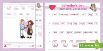 Valentine's Day ESL Worksheets - PDF - Pre-intermediate (B1)